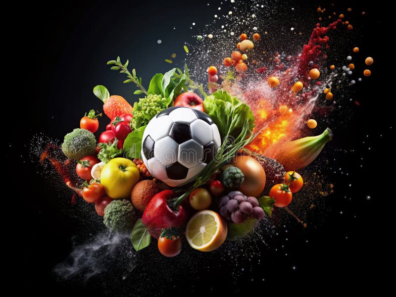 Exploding Soccer Ball a Visually Striking Abstract Food Photography ...