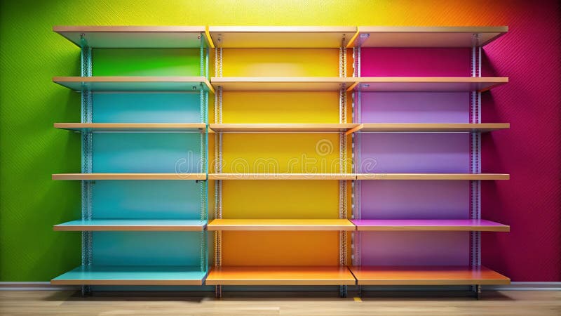 Empty Retail Shelves Isolated on Transparent Background a Versatile ...
