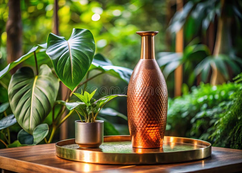 Exquisite Copper Sake Bottle Decor a Macro Masterpiece of Modern ...