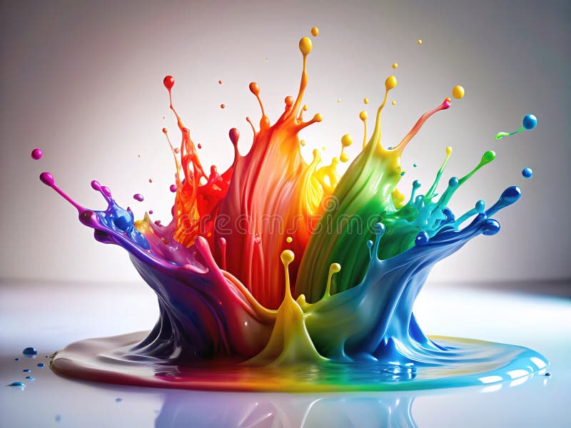 Vibrant Abstract Paint Splash a Stunning TiltShift Effect for ...
