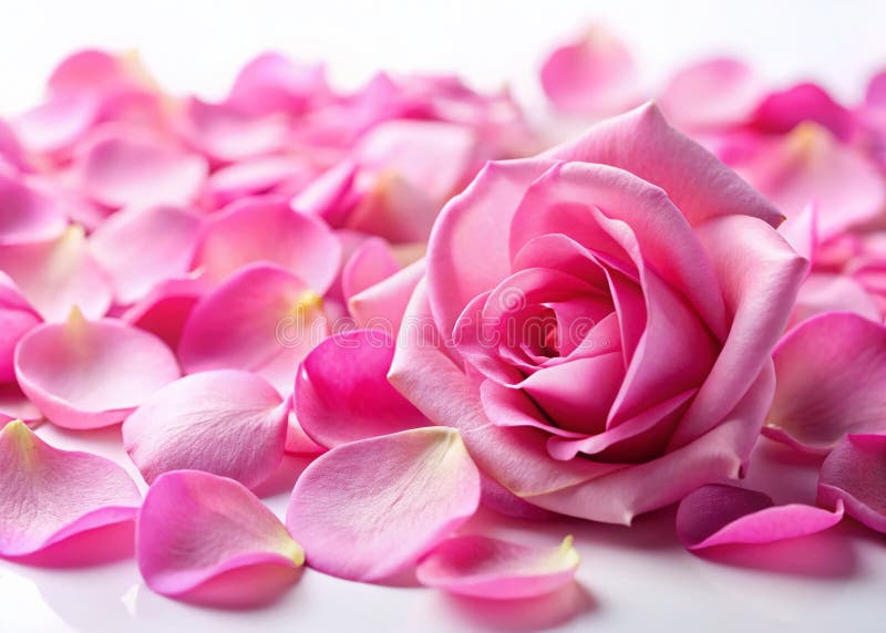 Delicate Pink Rose Petals a Stunning Display for Food Photography ...
