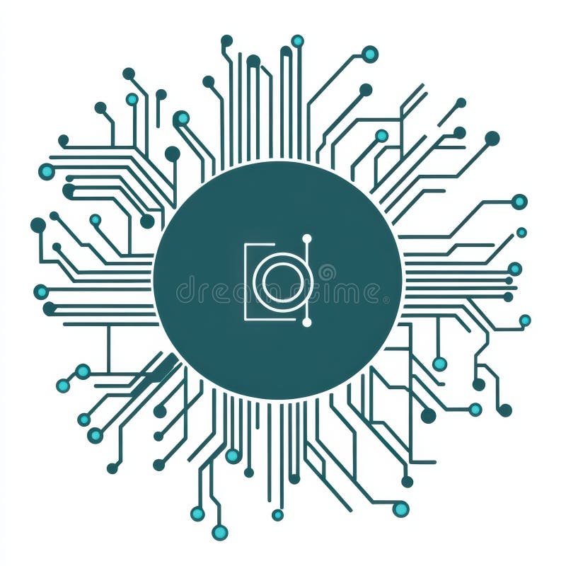 AI Circuitry Design stock illustration. Illustration of system - 367284754