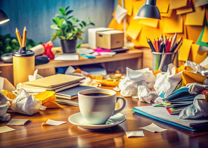 Conquer the Clutter a Stunning Visual Guide To an Overwhelmed Desk and ...