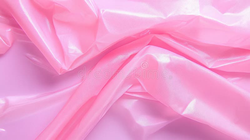 Crumbled Pink Garbage Bag Texture As Abstract Plastic Background Stock ...
