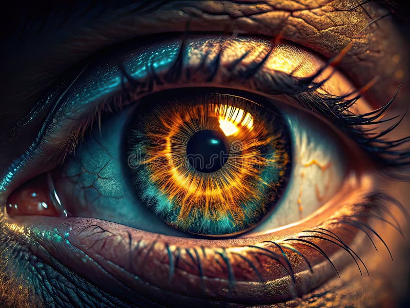 Advanced AIPowered Medical Imaging Detailed Eye Pit Scan in LowLight ...