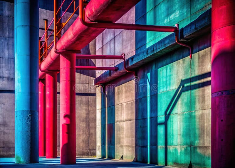 Striking Silhouette of a Weathered Concrete Joint Detail with Embedded ...