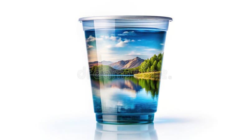 DoubleExposed Water Measurement in a Plastic Cup a Visual Aid for ...