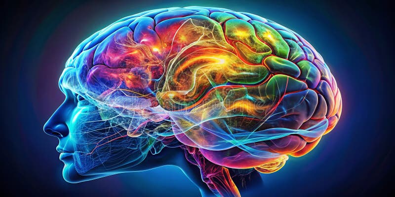 Unveiling the Brains Inner Workings a Double Exposure of Neurological ...