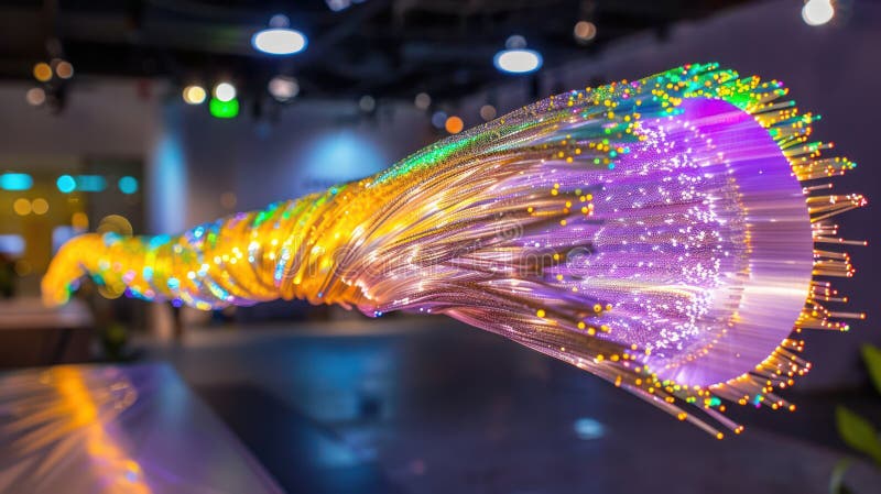 Dynamic Fiber Optic Art Display Urban Studio Digital Graphic Design ...