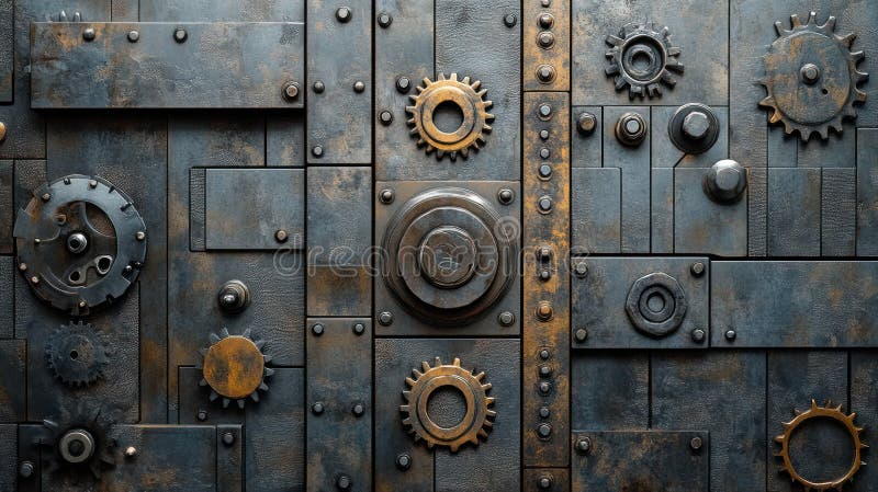 Modern Industrialization: Brushed Metal and Machinery Textures ...