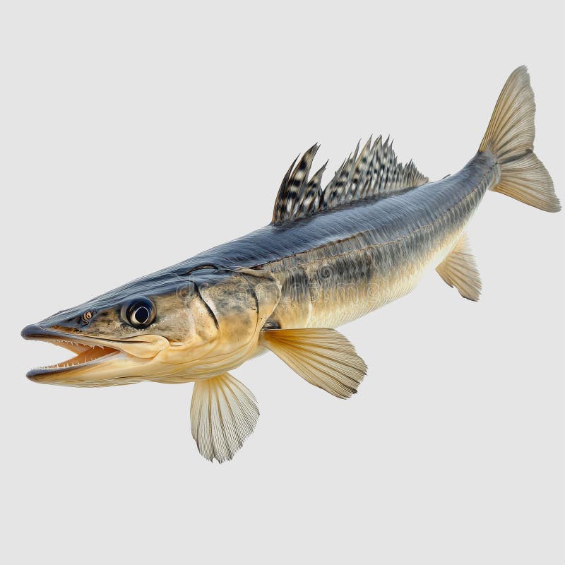 Close-Up of a Freshwater Fish with Sharp Teeth and Streamlined Body ...