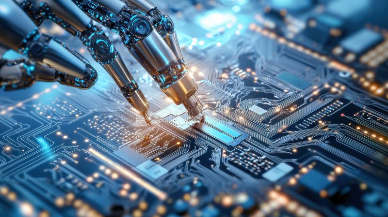 Innovative Robot Engaged in Circuit Design and Development with ...