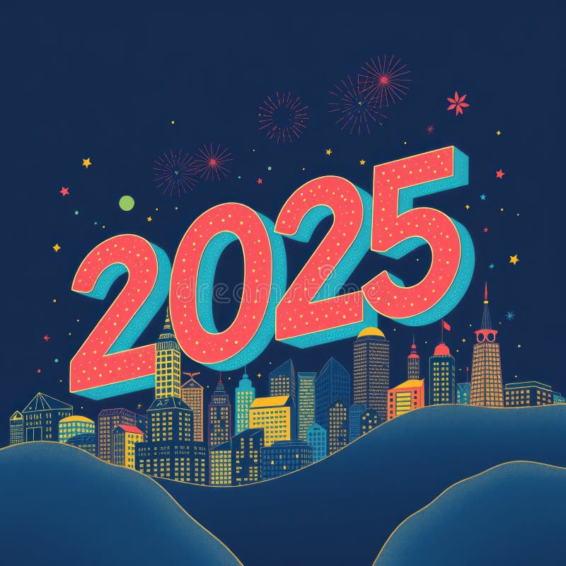 2025 Start New Year 2025 Illustration Stock Illustration - Illustration ...