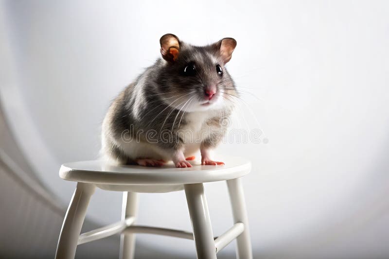 A Fearful Hamster Silhouette Dramatic Shadow Play of a Scared Rodent on ...