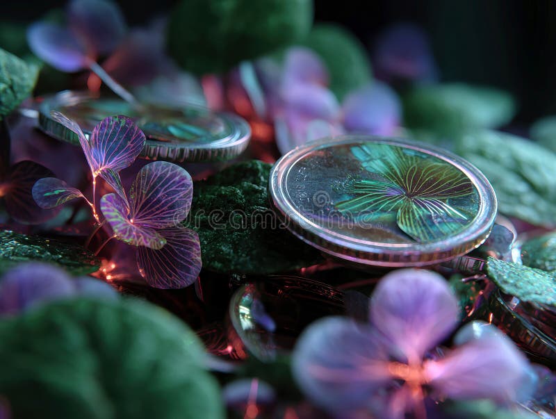 A Captivating Image Showcases a High-tech Circuit Board or Medallion ...