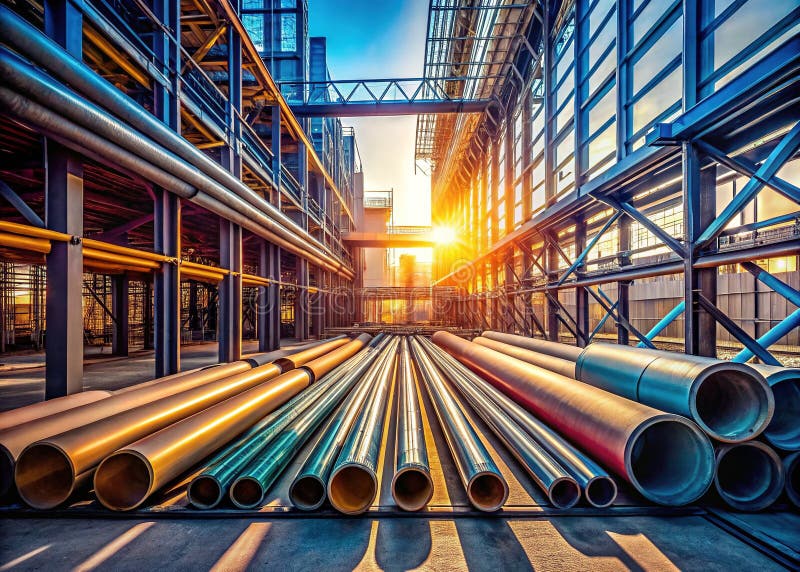 Urban Minimalist Construction a Study in Steel Pipes and Concrete ...