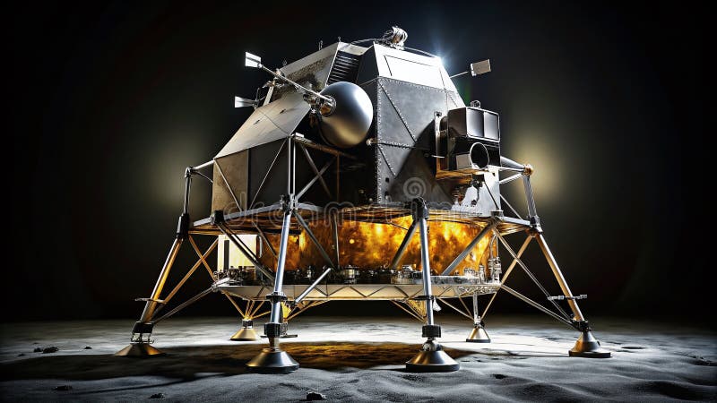 Apollo Lunar Module Descent Stage a Historic Artifact of Vintage Space ...