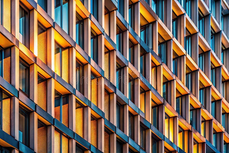 Abstract Geometric Building Facade Exploring Architectural Fade ...