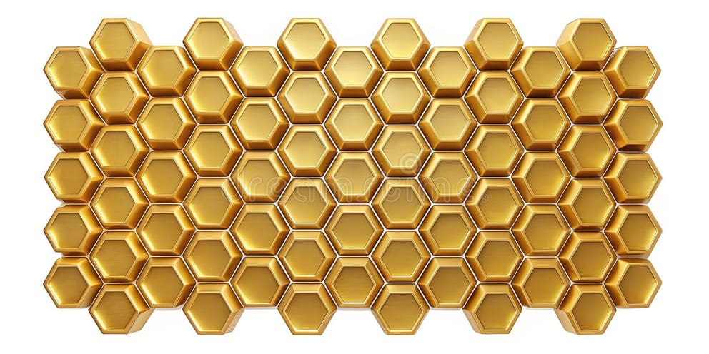 Golden Honeycomb Geometry a Stunning BioInspired Pattern of Repeating ...