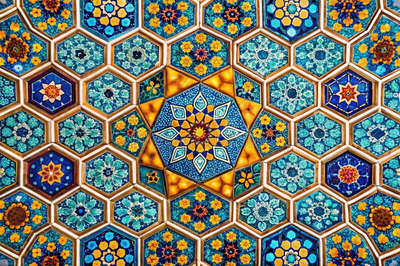 Radiant Honeycomb Geometry a Detailed Exploration of Intricate Islamic ...
