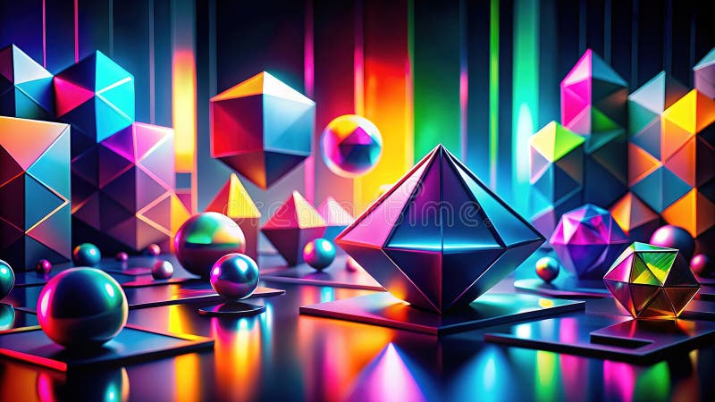 Striking Abstract Geometric Shapes a HighQuality Black and White Design ...