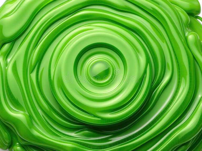 Closeup Top View of Green Plastic Resin Masterbatch Rotation a ...