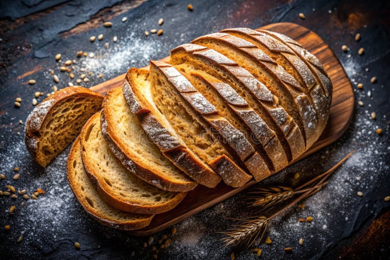 Golden Crumbs and Geometric Forms a Stunning Architectural Bread Slice ...
