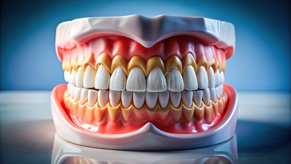 A Stunning Dental Model Showcase Photorealistic Render of White Teeth ...
