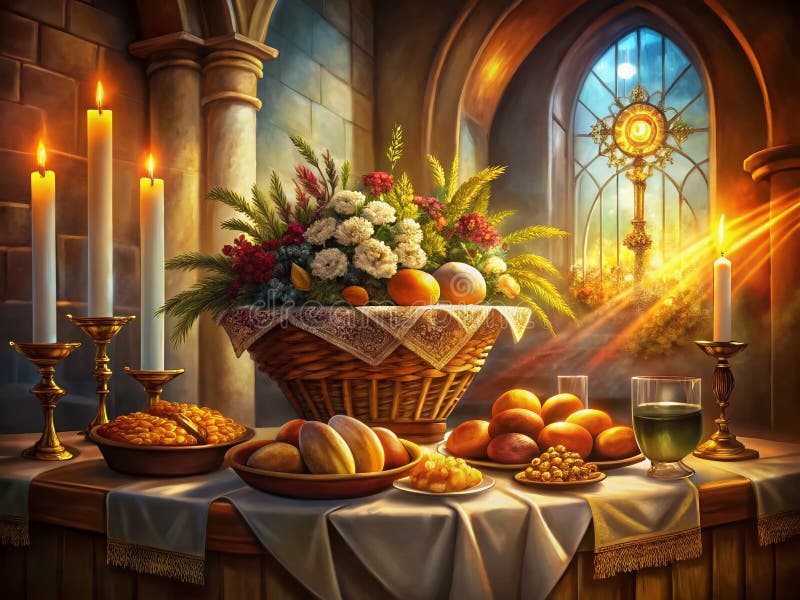 Catholic Church Communion Offering Basket a Symbol of Faith and ...