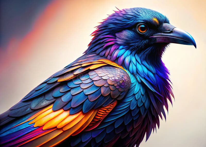 Detailed AIGenerated Crow on a Transparent Background a Stunning Visual ...