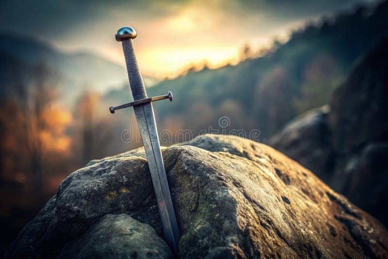 Unveiling the Mystical Sword in Stone a Minimalist Masterpiece of ...