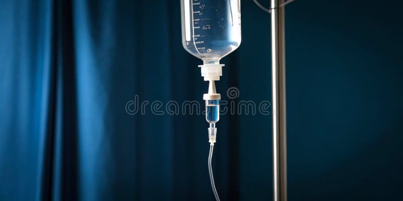 Clean IV Drip Set a Minimalist Visual for Healthcare and Medical ...