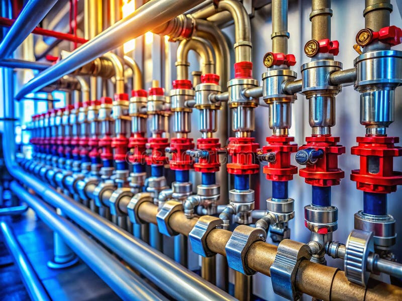 Modern Heating System Distribution Manifold a Detailed View of ...