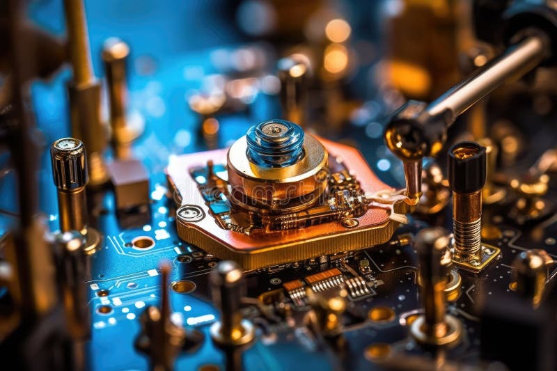 A Microscopic Robot Repairs the Insides of a Computer. Generative AI ...