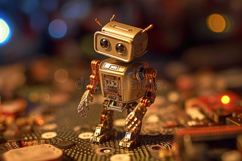 Microscopic Spy Robot in the Shape of an Insect. Generative AI Stock ...