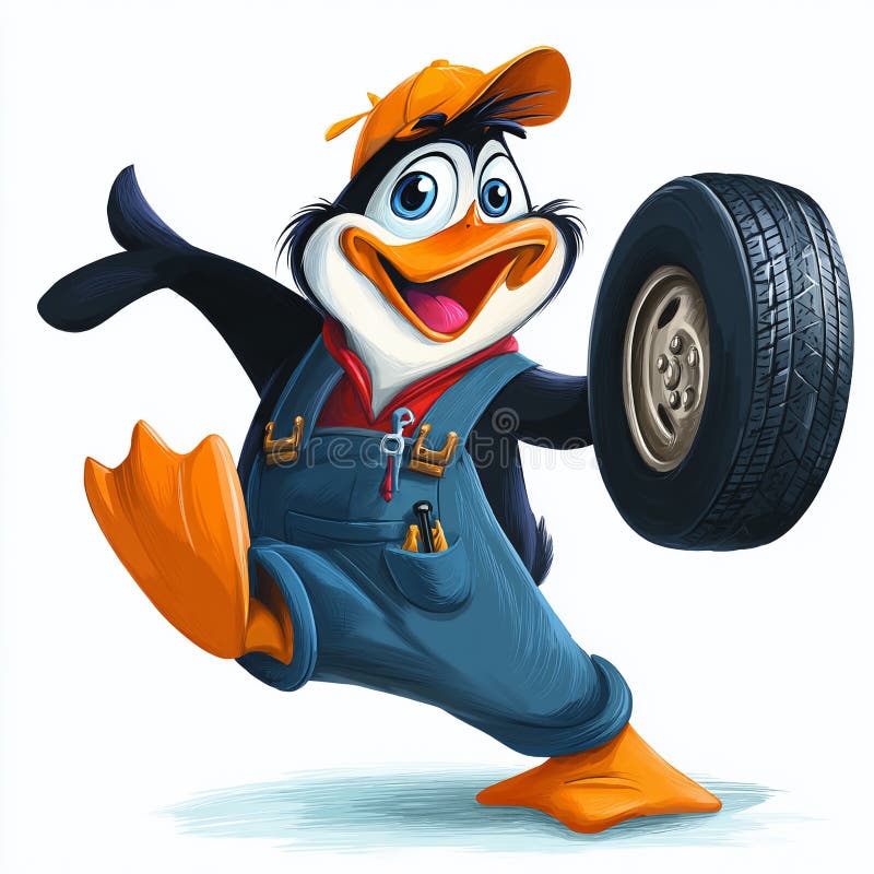 A Hilarious Penguin Plumber a Whimsical Image of a Funny Penguin ...