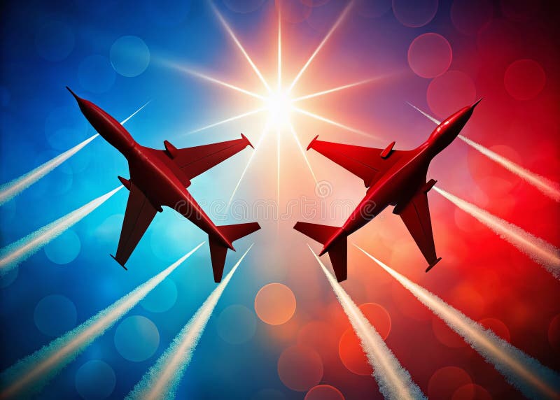 Visualizing Directional Flow a Detailed Silhouette of Double Red Arrows ...