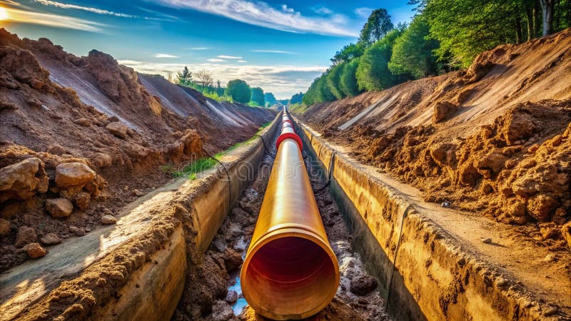 Installed Pipeline Section Stock Illustrations – 5 Installed Pipeline ...