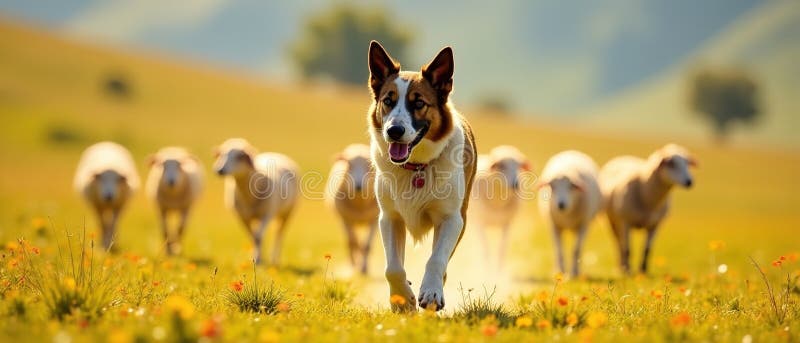 Dynamic Indian Shepherd Herding Sheep a Stunning Display of Pastoral ...