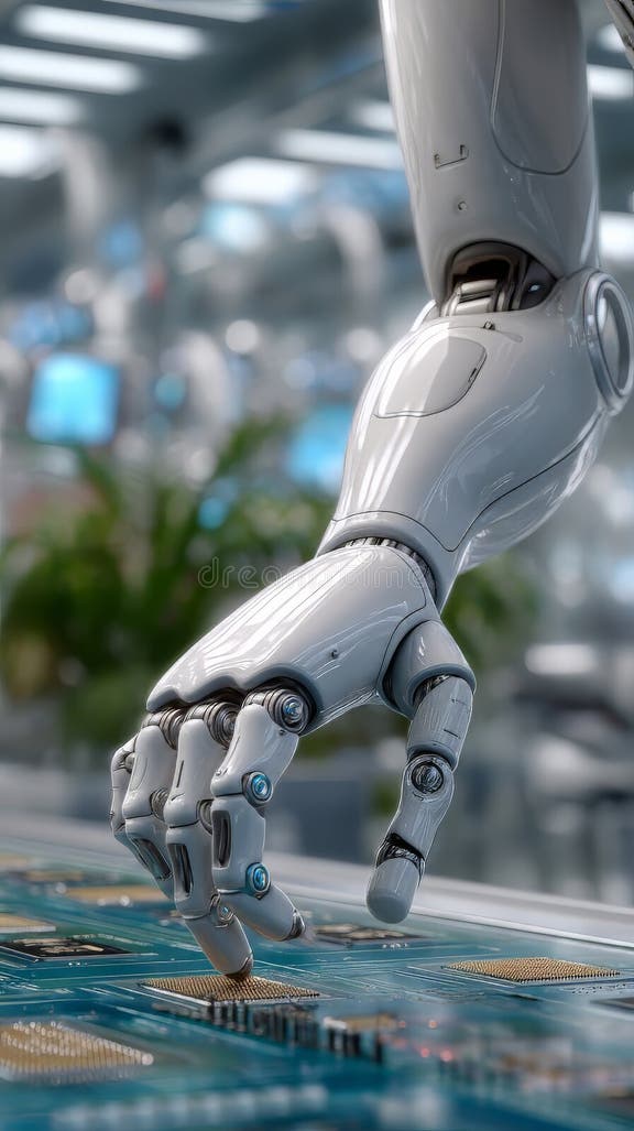 Exploring the Future of Robotics and Automation: a Robot Standing on a ...