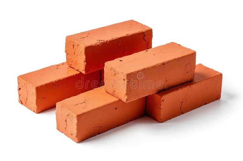 A Stack of Red Clay Bricks Ready for Construction Quality Building ...