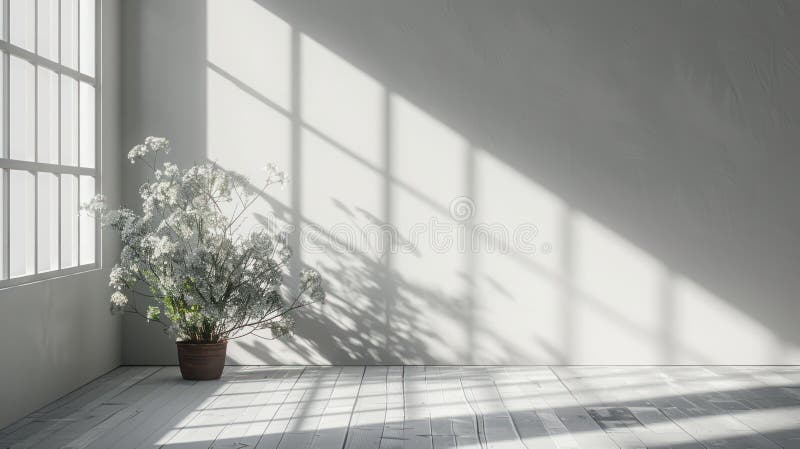 Shadow Overlay Effect with Natural Lighting in Room Interior - Isolated ...