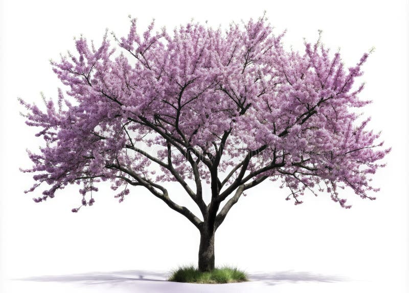 Elegant Purple Cherry Blossom Tree Minimalist Spring Photography ...