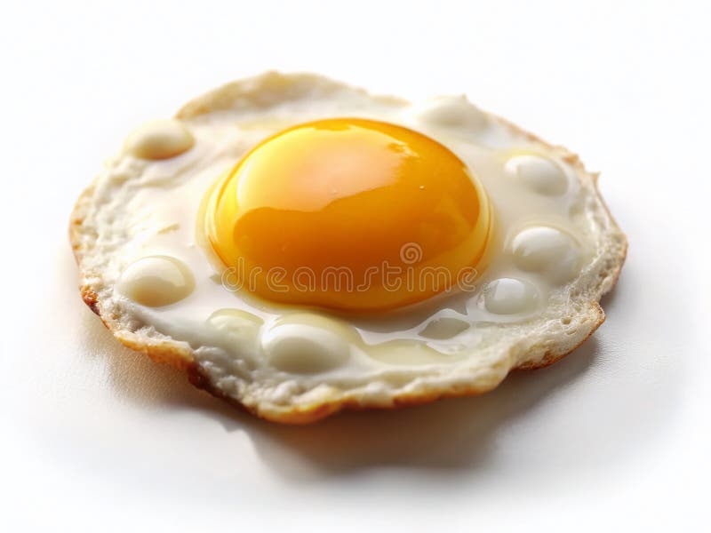Delicate Single Fried Egg a TiltShift Miniature Masterpiece on a ...