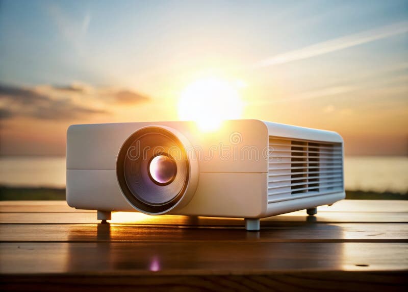 Sleek Silhouette Projector Illuminates Modern Minimalist Workspace a ...