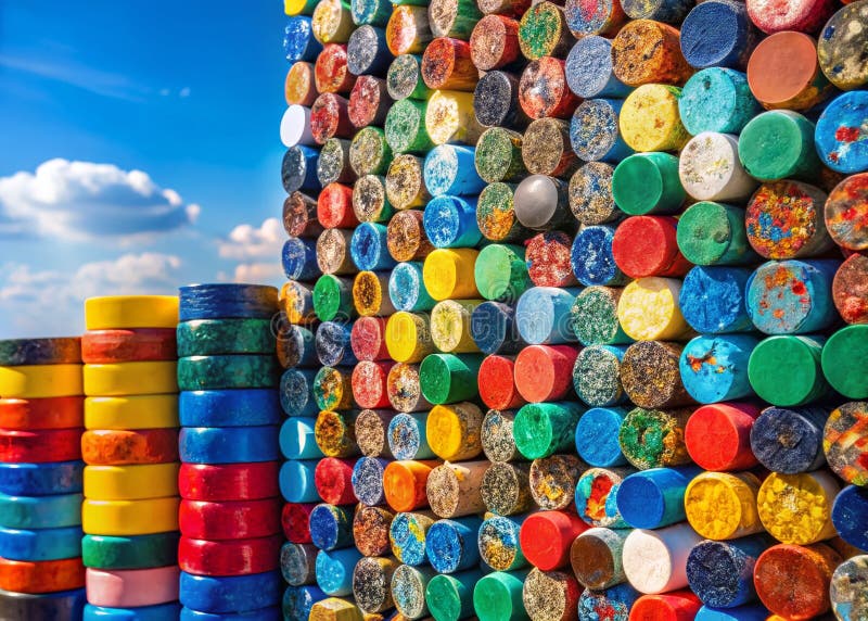 Sustainable Circular Recycled Plastic Posts Stacked for a Robust and ...