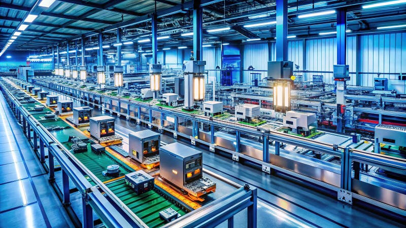 HighSpeed Automated Electronics Assembly Line with WideAngle ...