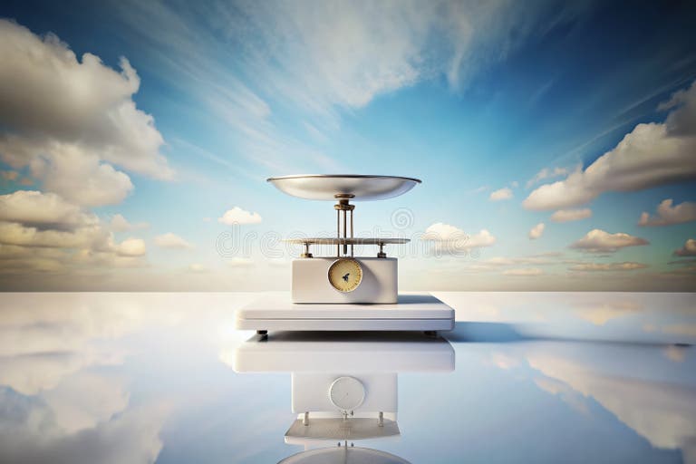 Intriguing Surreal Scale on White a Unique Perspective on Measurement ...