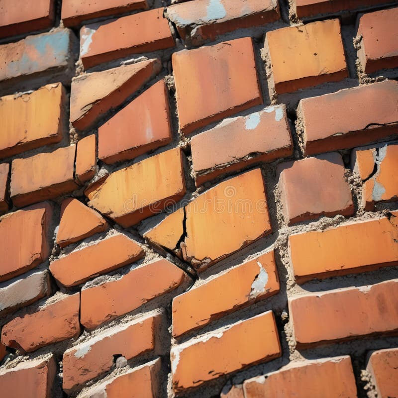 Authentic Diagonal Brick Wall Texture a Rustic Background for Design ...