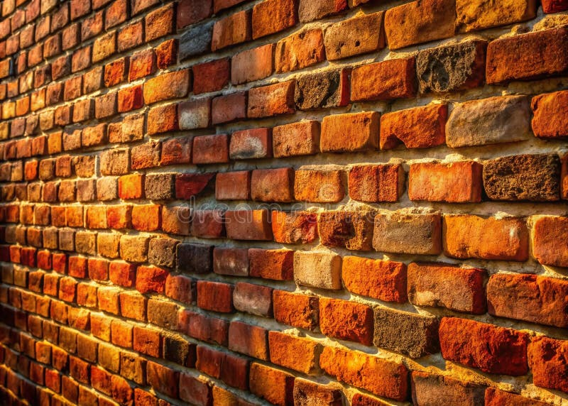 Authentic Rustic Brick Wall Texture a Detailed Architectural Background ...